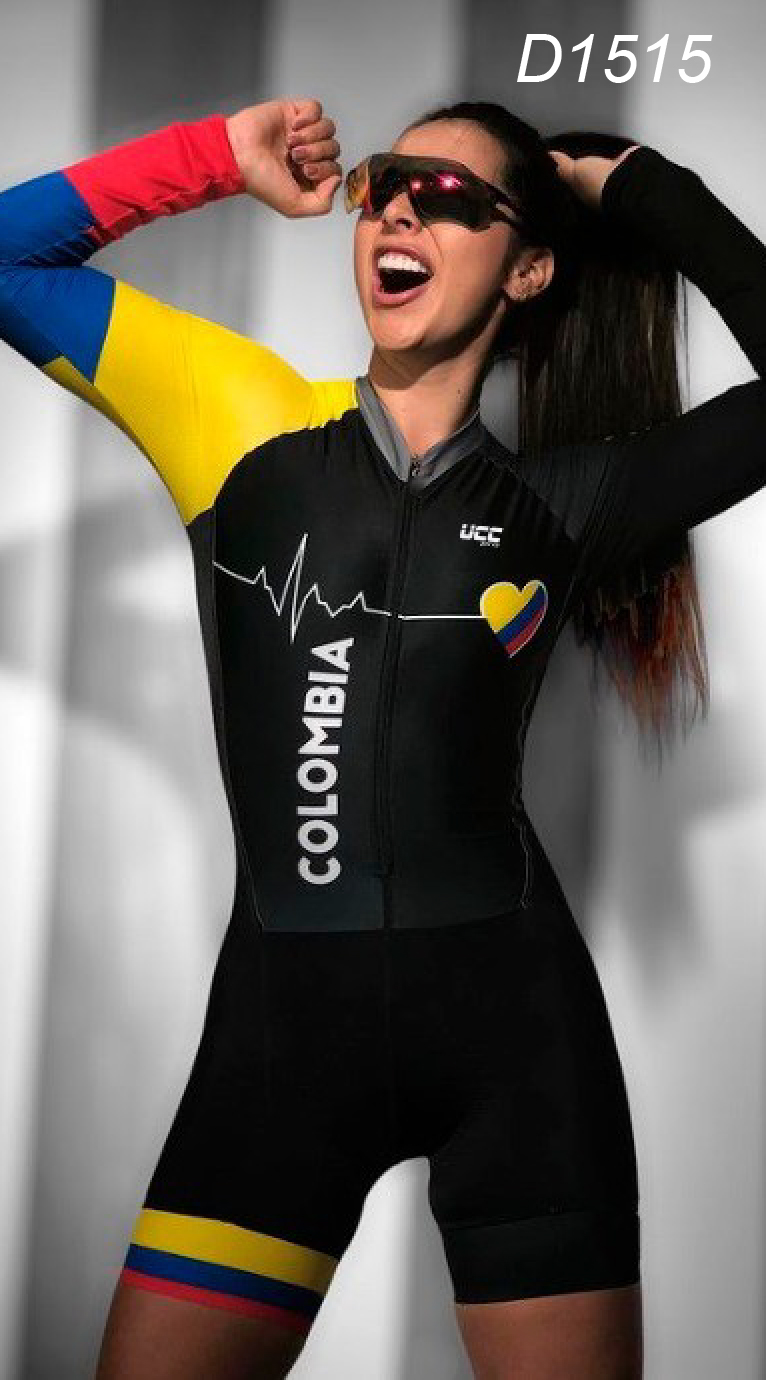 D1515 UCCPRO Enterizo Mujer - La mejor Ropa de Ciclismo Colombiana- Uniformes de ciclismo